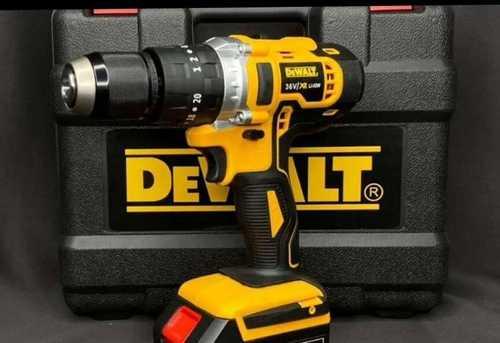 Аккумуляторная дрель шуруповерт dewalt