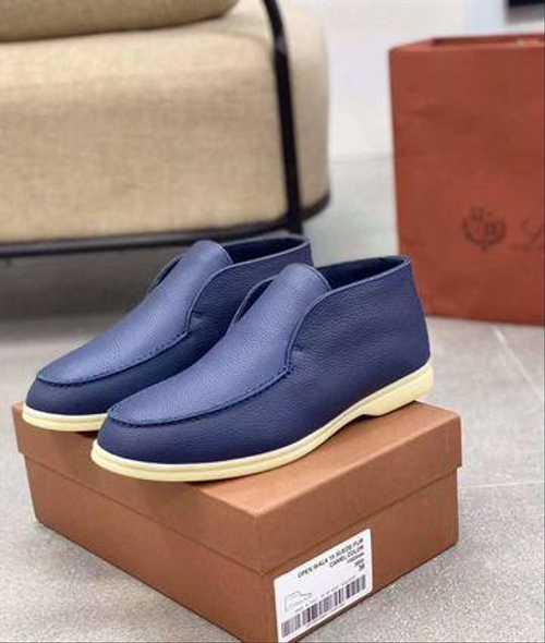 Мужские лоферы Loro Piana, темно-синие