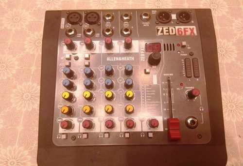 Allen&Heath Zed6FX микшерный пульт