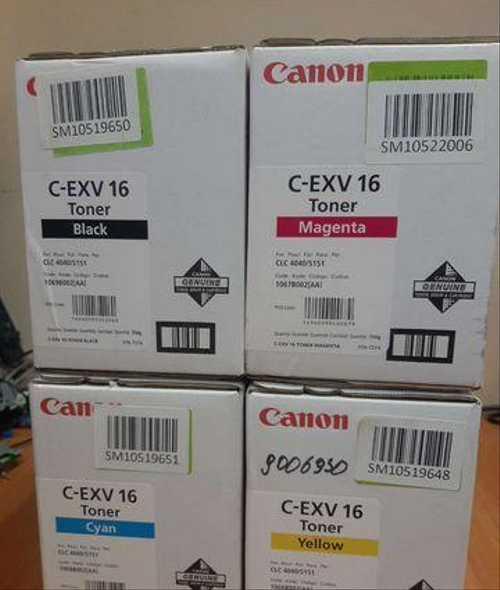 Оригинальные картриджи Canon C-EXV16