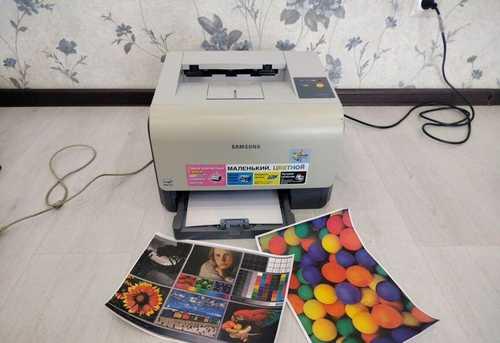Цветной лазерный принтер Samsung clp-300 исправный