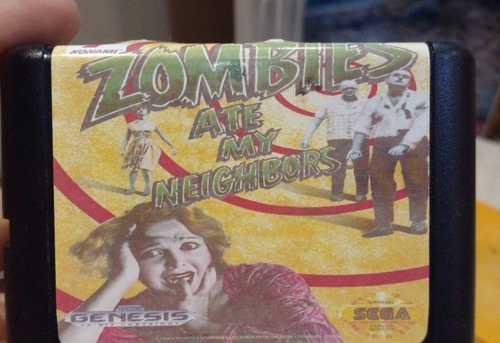 Картридж sega "Zombies ate my neighbors"