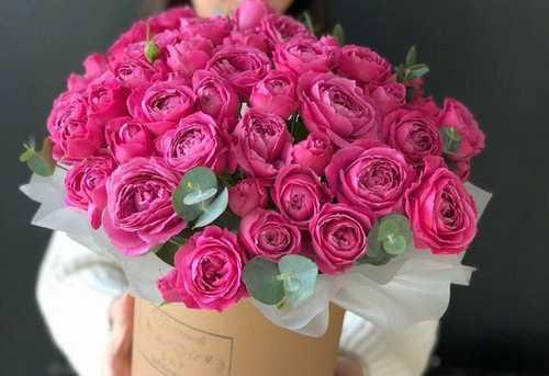 Букет цветов кустовые пионовидные розы,доставка