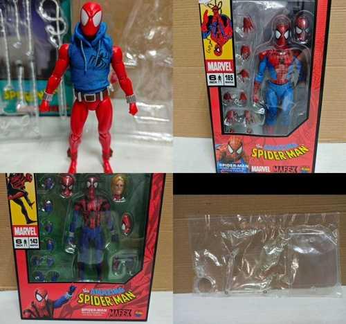3 фигурки mafex и подставка