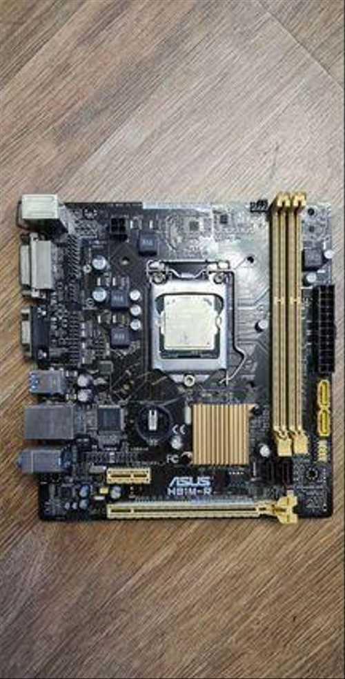 Материнская плата Asus H81M-R + i3 4170