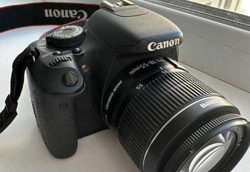Зеркальный фотоаппарат Canon EOS 600D, черный