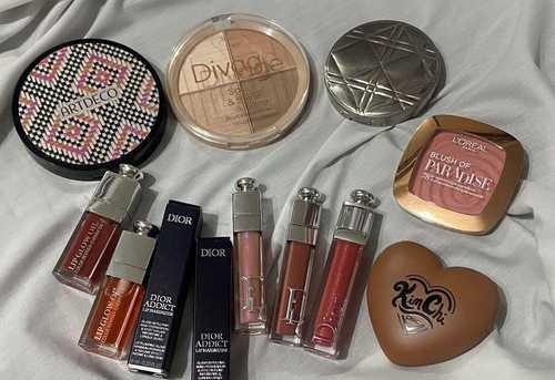 Dior, clarins, Buxom, artdeco, Loreal и др