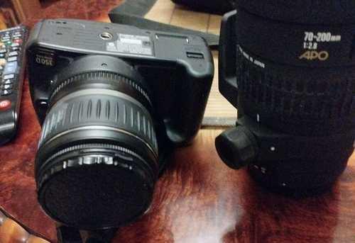Canon 350d как новый в комплекте 2 объектива