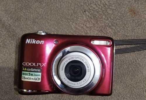 Компактный фотоаппарат бу nikon coolpix