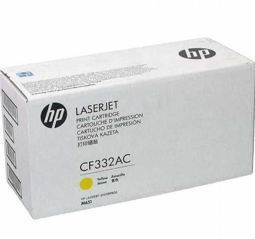 Корпоративный Лазерный картридж Hewlett Packard CF332AC (654A) Yellow