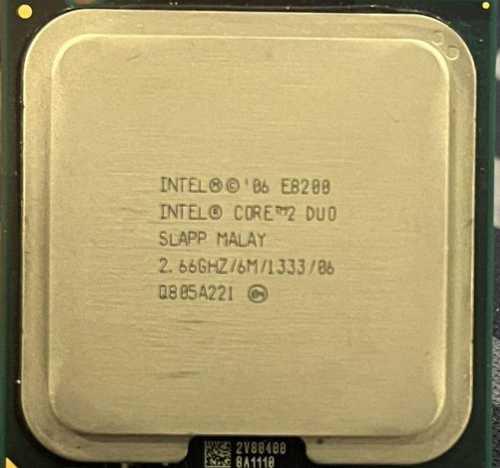 Процессор intel core 2 duo e8200