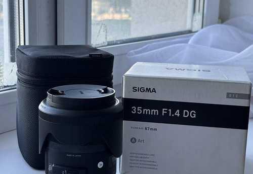 Обьектив Sigma art 35mm F 1,4 DG Nikon