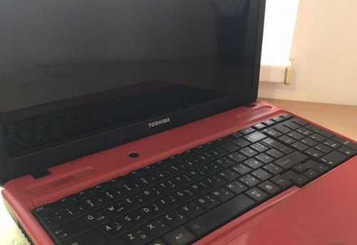 Ноутбук Toshiba с английскими клавишами