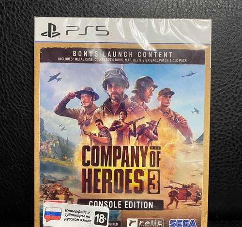 Company of Heroes 3 (PS5) Steelbook, новый диск