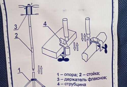 Штатив разборный для капельниц новый