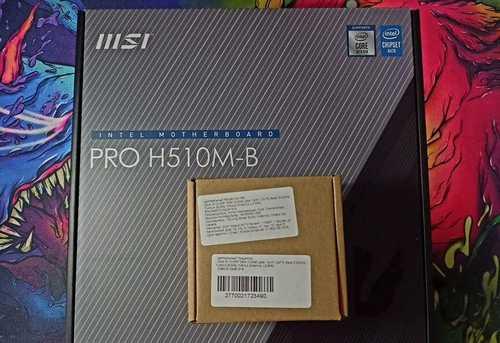 Новый комплект i3-10100f + MSI H510M-B