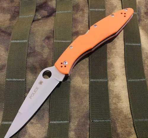 Нож Spyderco Police orange