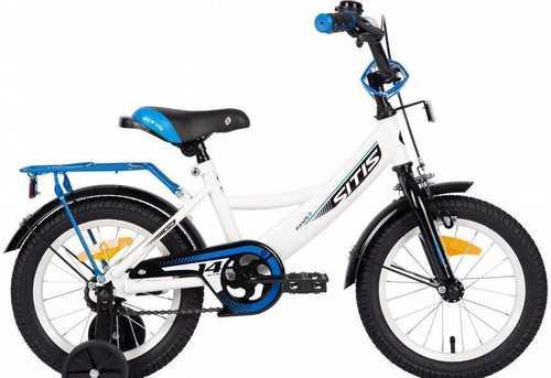 Велосипед sitis pams 14" (2023) White-Blue Mos672