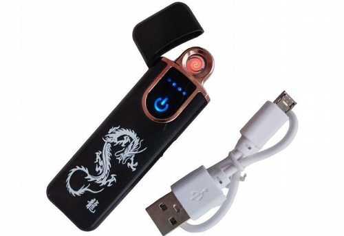 USB зажигалка сенсорная спиральная