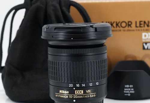 Nikon 10-20mm f/4.5-5.6G VR AF-P DX отл. сост