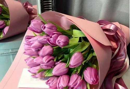 Крупные тюльпаны, букет тюльпанов, доставка цветов