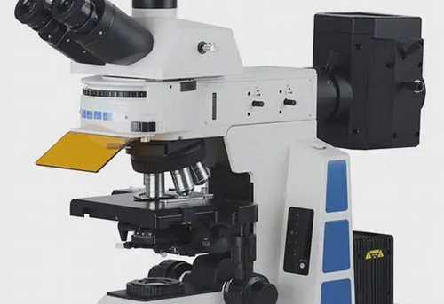 Исследовательский био флуоресцентный микроскоп