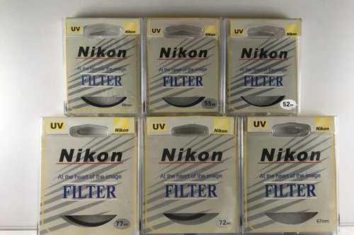 Защитные светофильтры UV Nikon Новые (A284)