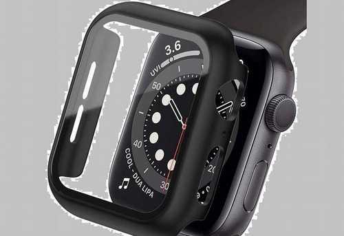 Защитный чехол стекло на часы Apple Watch 45 mm