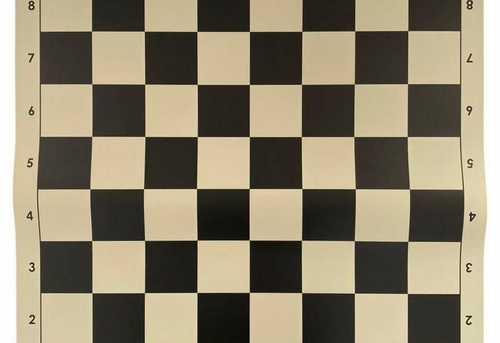 Шахматная виниловая доска с черными клетками,51х51