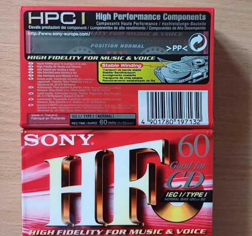 Аудиокассеты Sony HF60 4шт