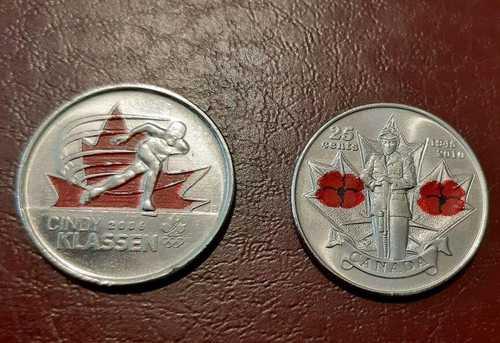 Монеты Канады 2009,2010г,1917г
