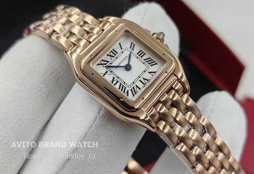 Часы Cartier panthere 22 мм mini розовое золото n