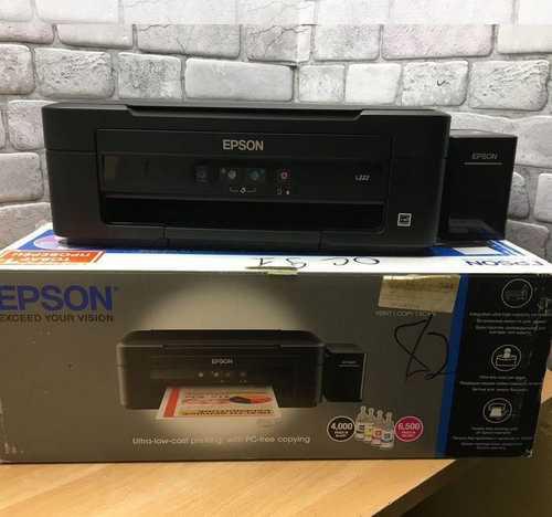 Струйный мфу принтер Epson L222 Гарантия