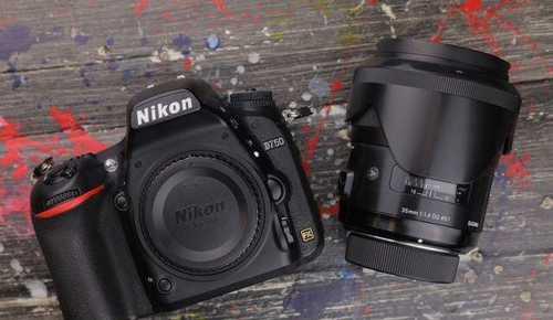 Nikon D750 Body + Sigma AF 35mm F/1.4 DG HSM ART