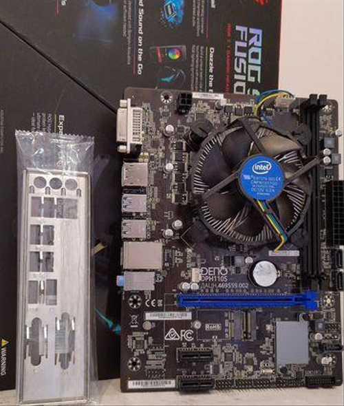 Мат плата microATX Depo H110S+Celeron G3900