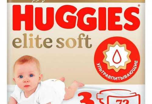 Подгузники Huggies Elite Soft 3 (5-9 кг) 72 шт