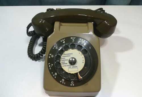 Винтажный французский дисковый телефон СССР