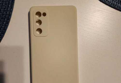 Чехол для телефона Samsung S20fe. Цвет молочный