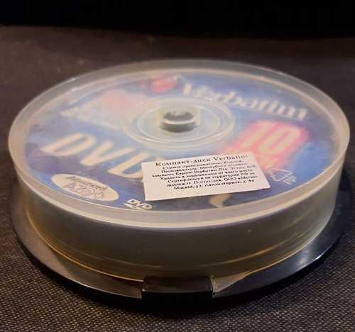 Диски Verbatim DVD-R 4,7 GB 16X 10 шт. Япония