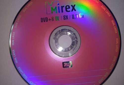 Новые диски Mirex DVD+R DL 8.5Gb 8x 240 min