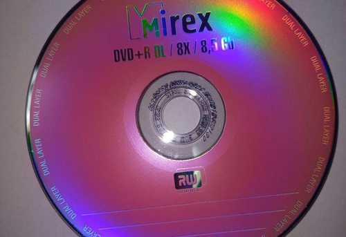 Новые диски Mirex DVD+R DL 8.5Gb 8x 240 min