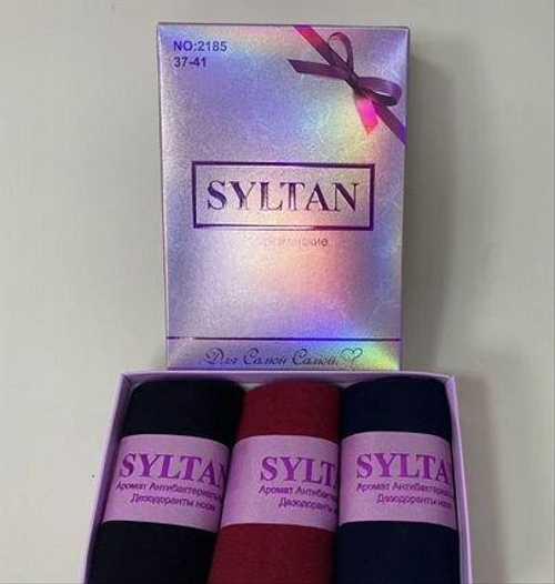 Носки женские Syltan в коробке 3 пары + ручка
