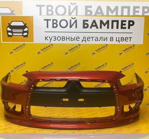 Бампер передний Mitsubishi Lancer 10 2012 Красный