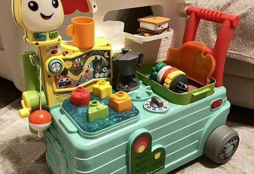 Развивающие Fisher price ходунки, кухня 3в1