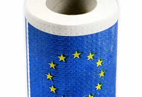 Туалетная бумага со флагом Евросоюза