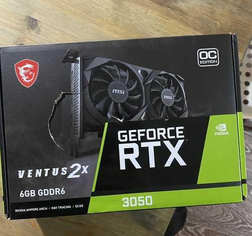 Видеокарта MSI GeForce RTX 3050 ventus 2X E 6G OC
