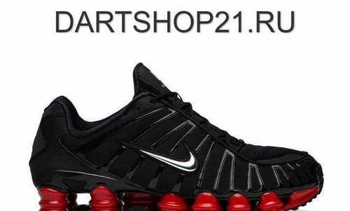 Кроссовки Nike Shox TL Black Red (41-45)