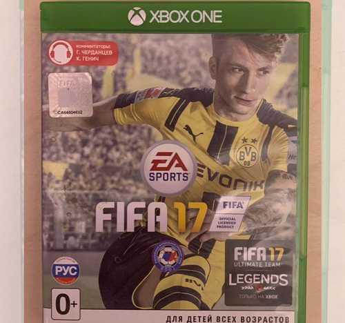 Xbox one fifa 17 диск для консоли