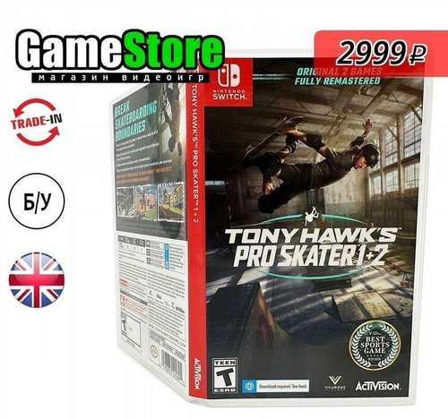 Tony Hawk's Pro Skater 1 + 2 Английская вер б/у