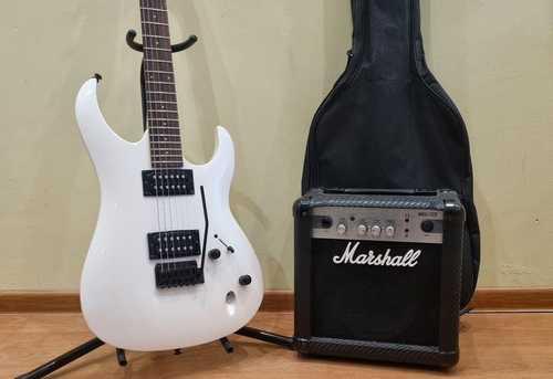 Электрогитара Cort с Комбиком Marshall